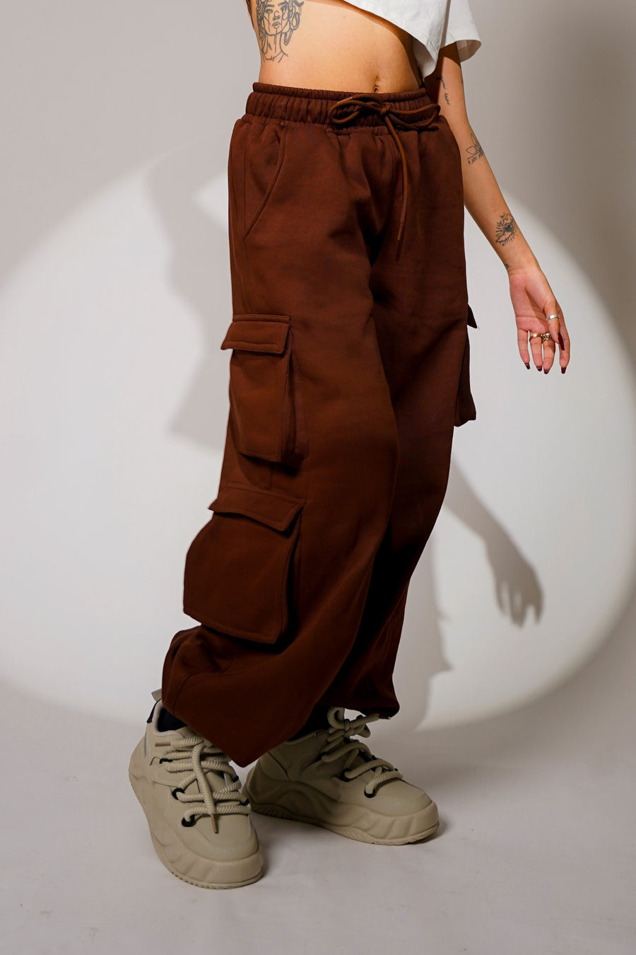 Coffee Brown Seoul Cargo Tracks For Men And Women – BurgerBae