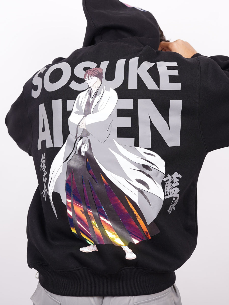Sosuke Aizen Bleach (Reflective) : Baggy Hoodie For Men and Women ...