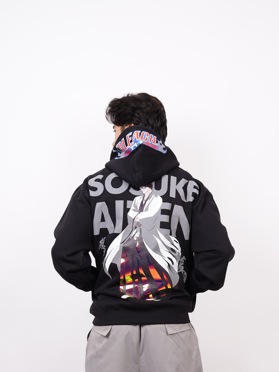 Sosuke Aizen Bleach (Reflective) : Baggy Hoodie For Men and Women ...
