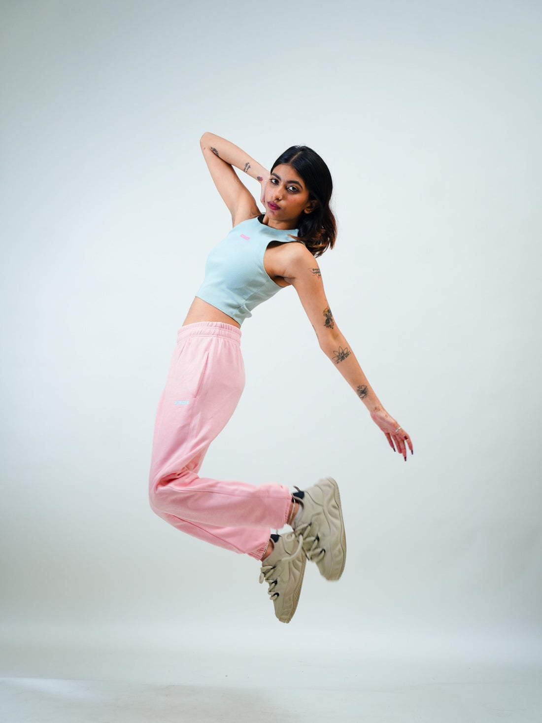 Limited Edition Pastel sky baby pink Burger Co ord Set For Women ...