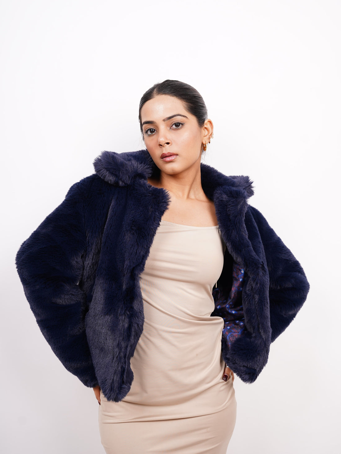 Carol faux fur cropped jacket – BurgerBae