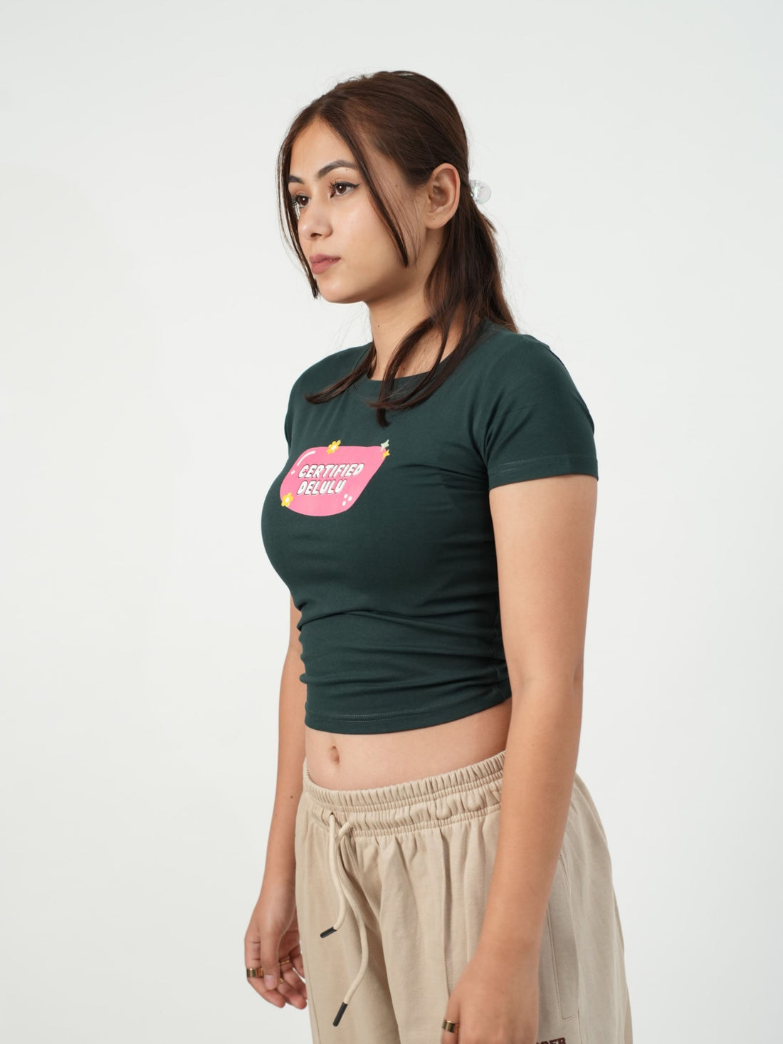 Certified Delulu - IT Girl Y2K Baby Tee For Women – BurgerBae