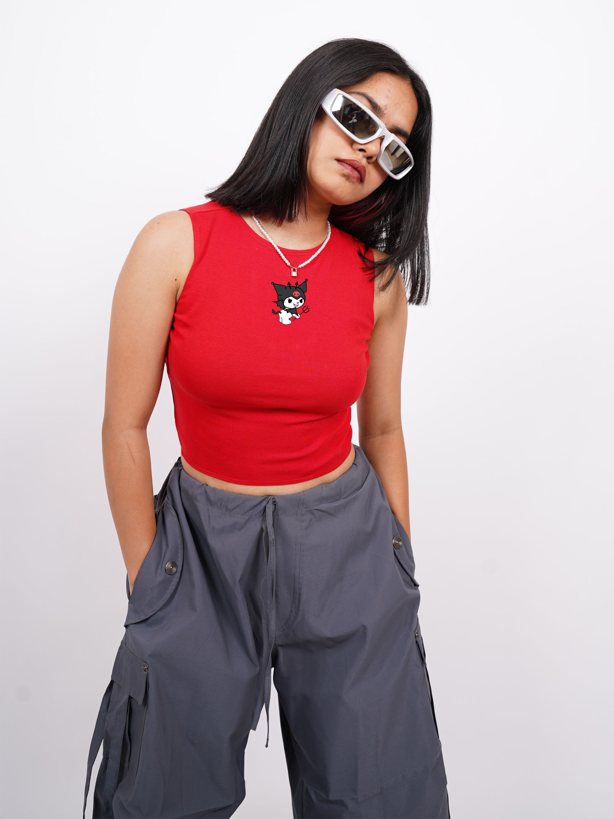 Kuromi Fighter : Burge Bae Sleeveless Rachel Tank For Women – BurgerBae