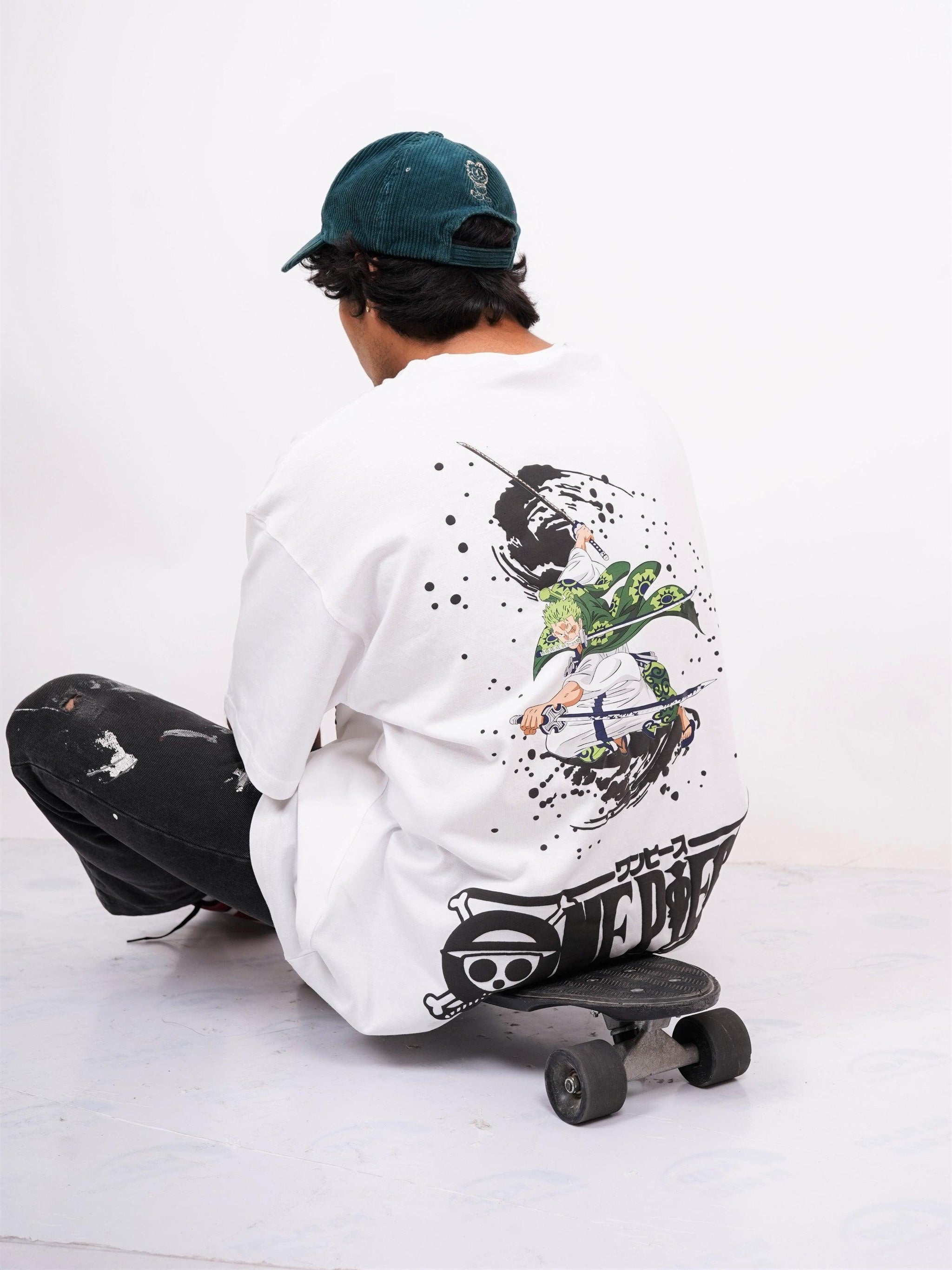 Roronoa zoro - One Piece Drop Sleeved Unisex Tee (T-shirt) – BurgerBae