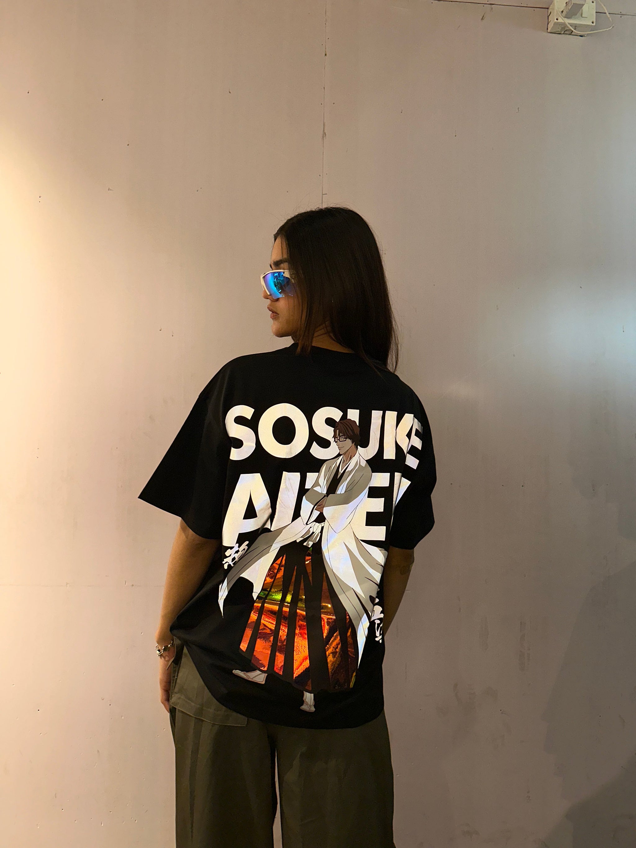 Sosuke Aizen (Reflective) : Bleach Drop:Sleeved Tee For Men and Women – BurgerBae